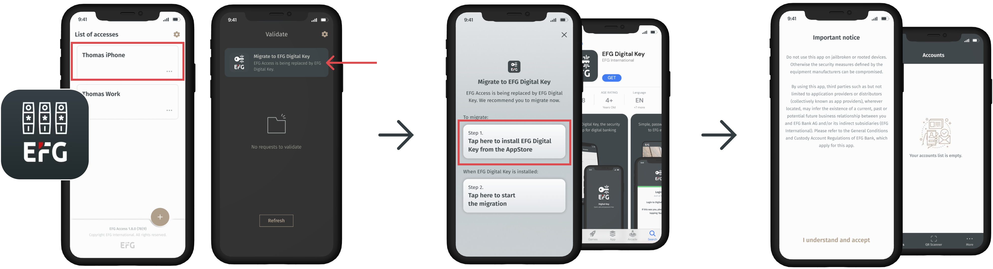 从 EFG Access 升级 - 全球